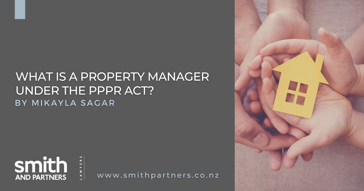 What is a Property Manager under the PPPR Act?